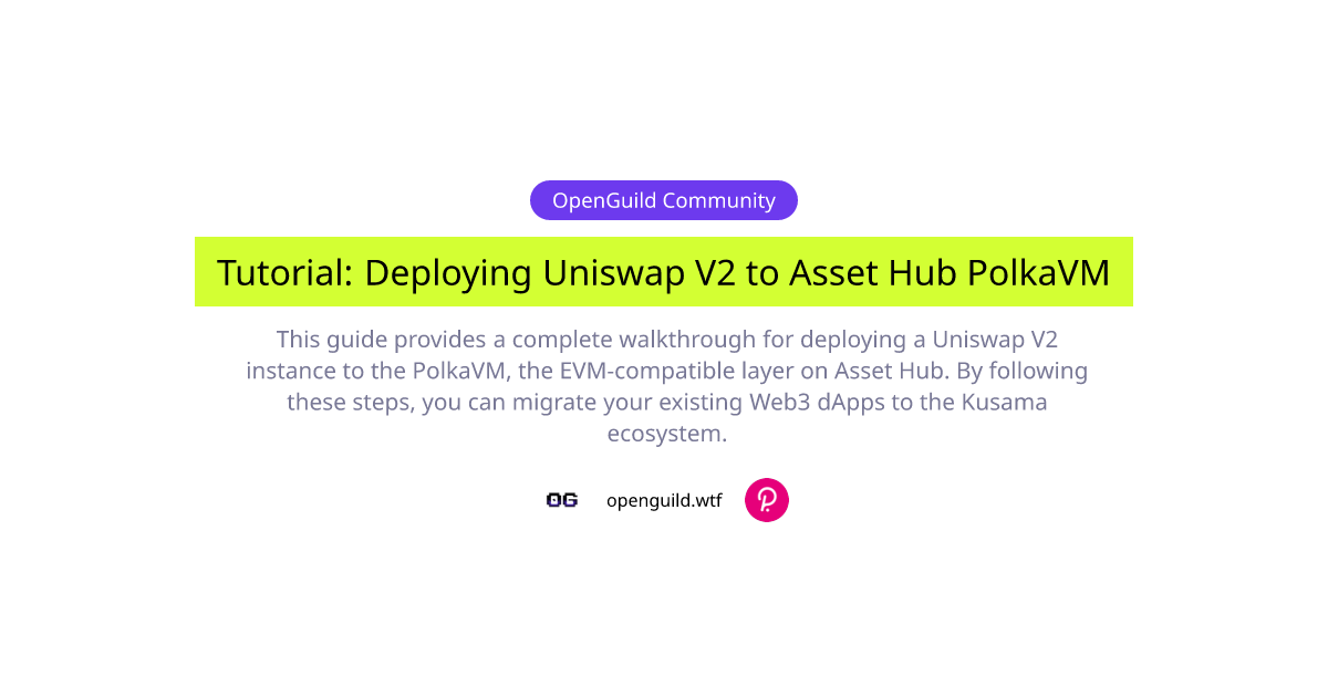 How To Set Up Pallet Revive In Substrate Parachain Template Openguild